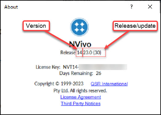 Which NVivo version do I have? – Alfasoft Support & Knowledgebase