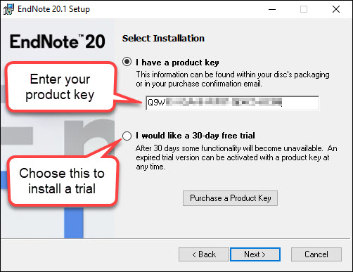 Single installation of EndNote 20, Windows – Alfasoft Support & Knowledgebase