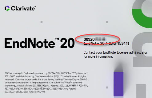 Finding your EndNote serial number – Alfasoft Support & Knowledgebase